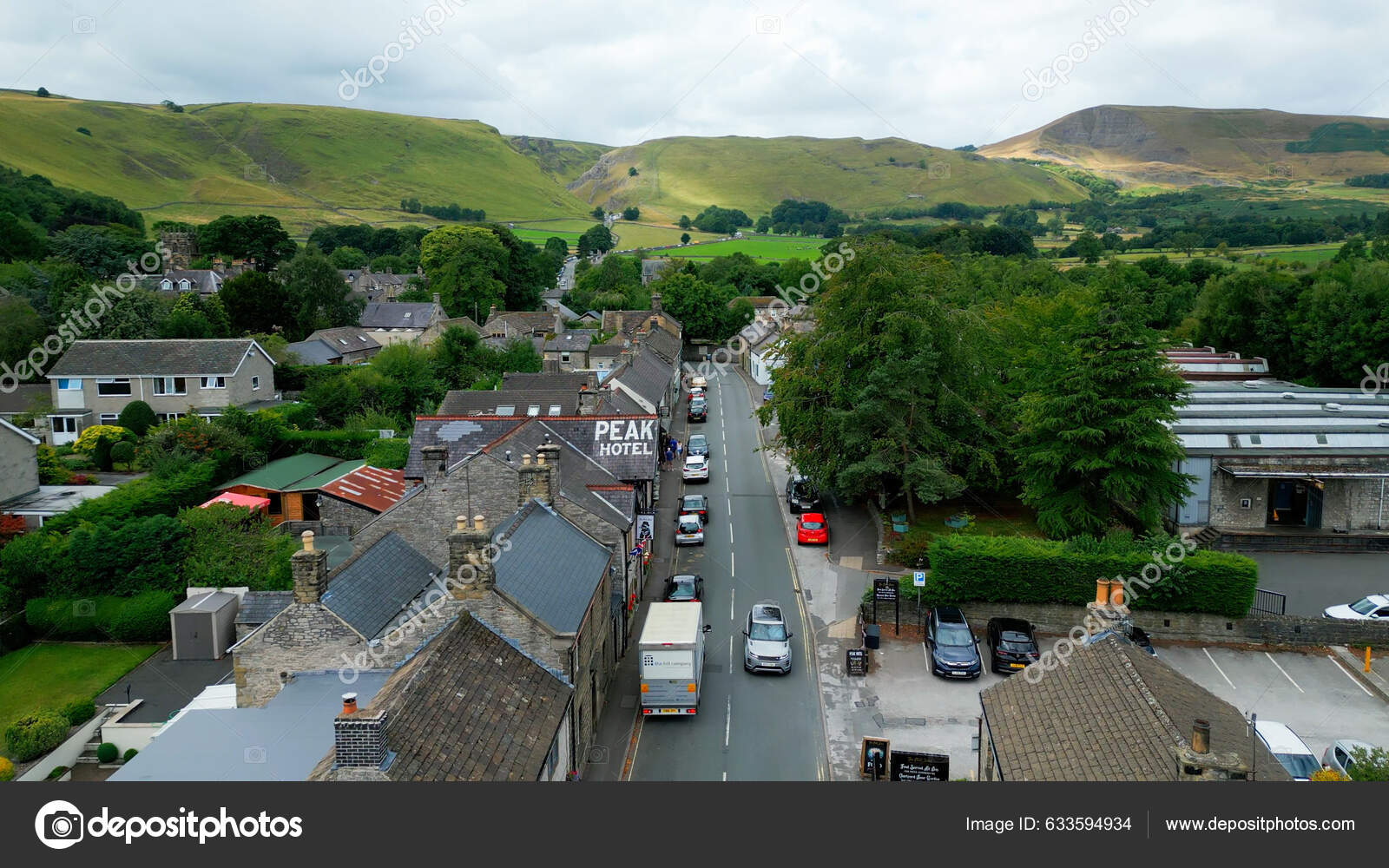 Village Castleton Peak District National Park Manchester United Kingdom ...