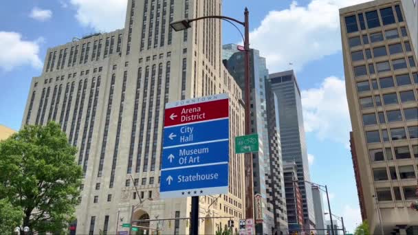 Direction Signs Downtown Columbus Ohio Columbus Usa June 2023 — Stock ...