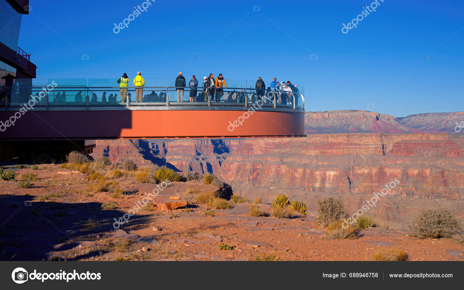 Grand Canyon Skywalk West Rim Arizona Las Vegas Usa October — Stock ...