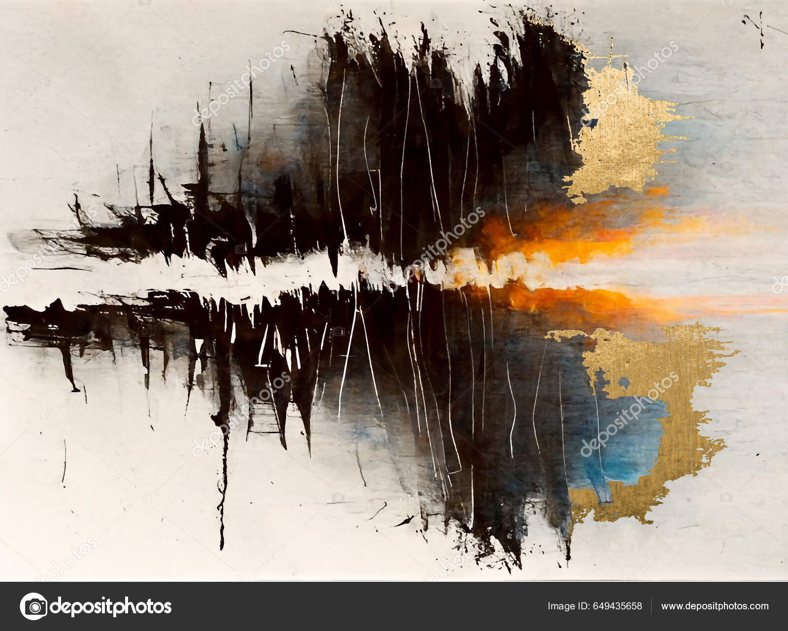 Color Abstract Ink Art