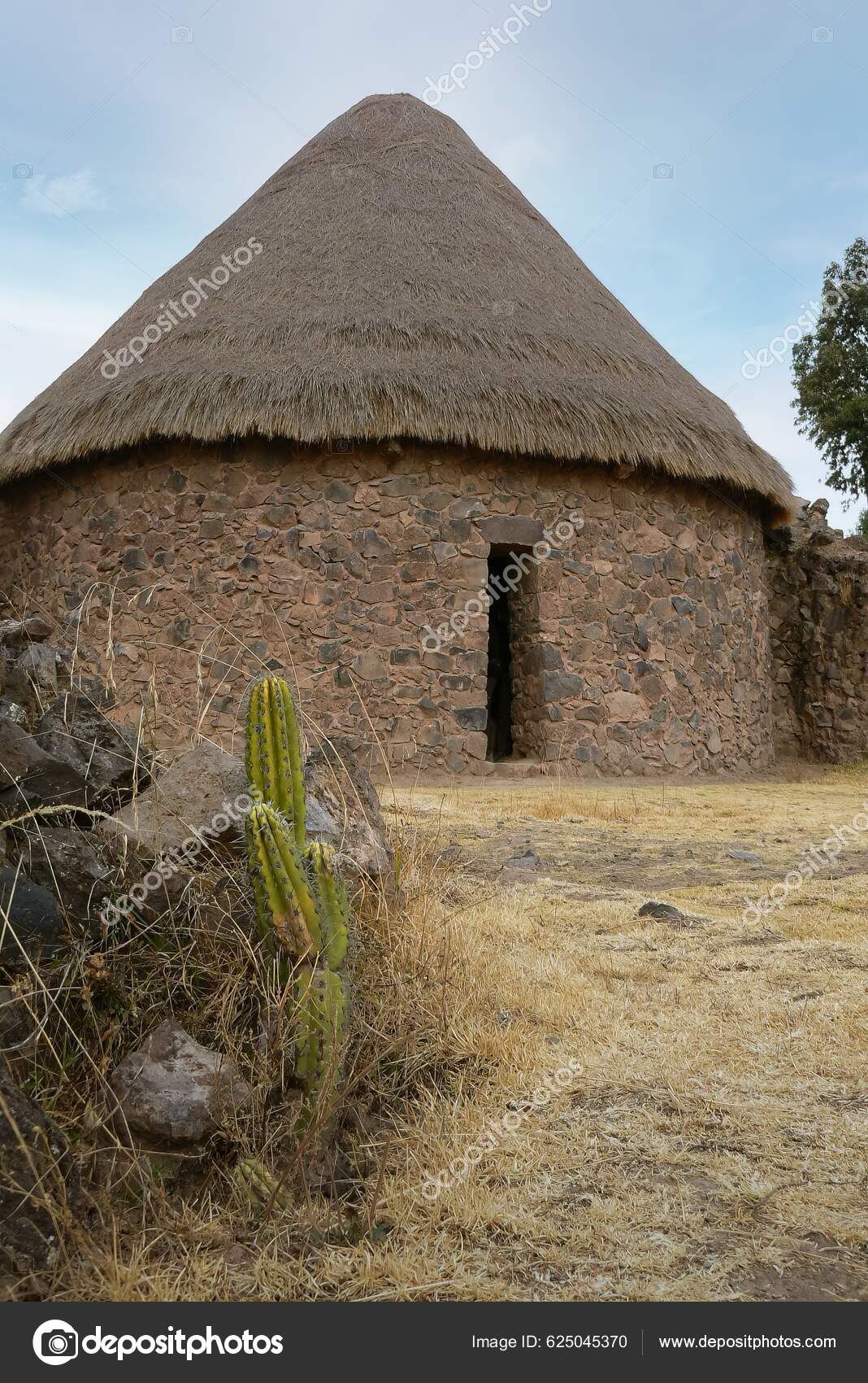 Raqchi Inca Storehouse Temple Wiracocha Peru South America — Stock ...