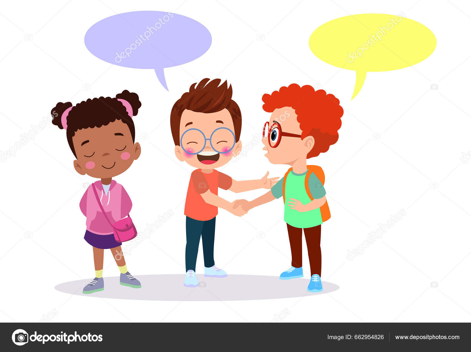 Children Handshake Clipart