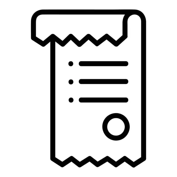 Bill Vector Icon Lineal Style Accounting Icons Collection Isolated White Stock Vector by ...