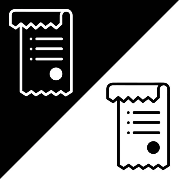 Bill Vector Icon Lineal Style Accounting Icons Collection Isolated White Stock Vector by ...