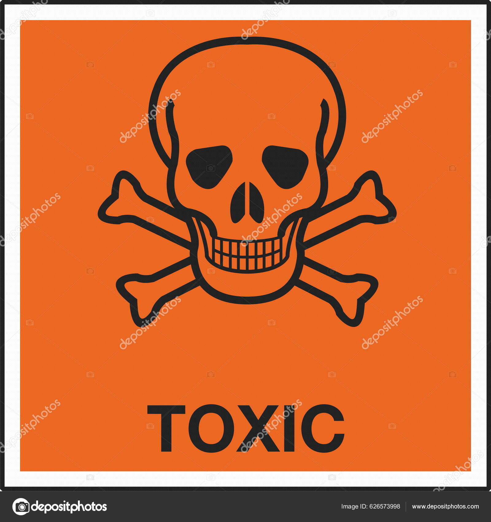 Hazardous Substances Identification Storage Area Marking Label Warning ...