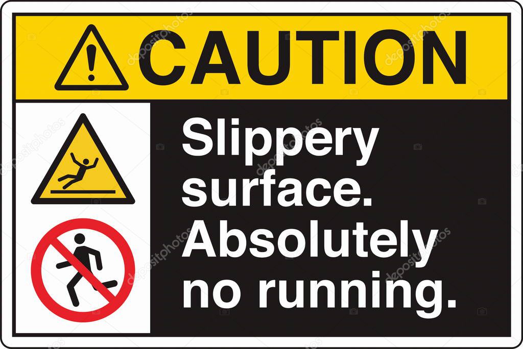 ANSI Z535 Señal de seguridad Marcado Etiqueta Dos símbolos Pictograma ...