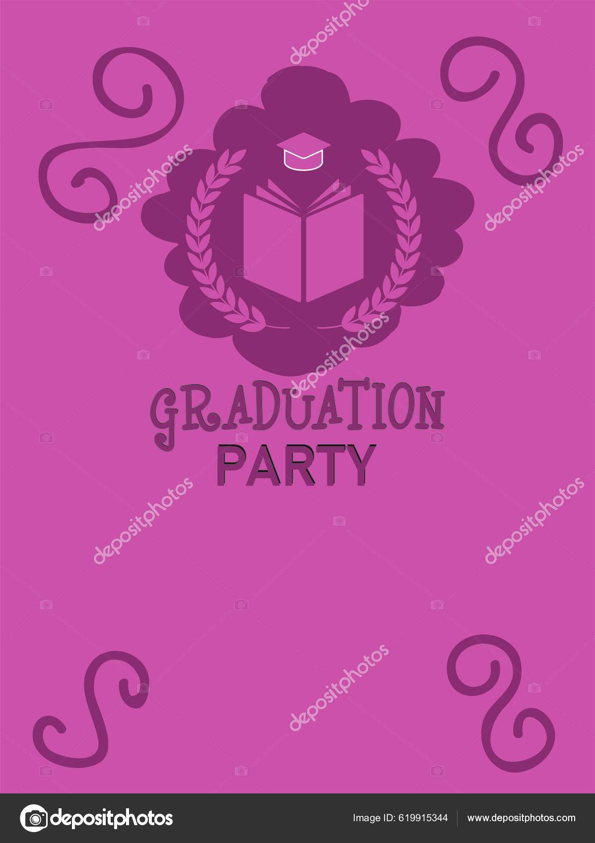 Blank Graduation Invitation Templates