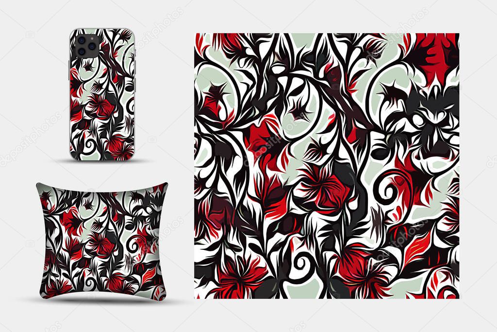 Patr n de cubierta imprimible. Tel fono, Papel, Textil y papel pintado textura de la ilustraci n ...