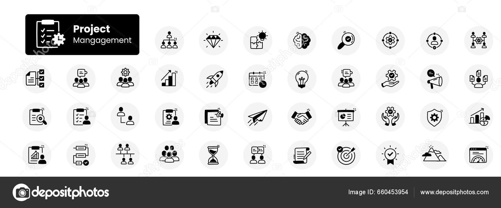 Project Management Icon Vector