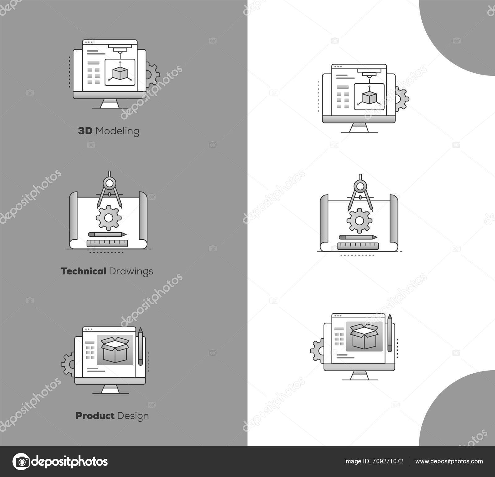 Illustrations Product Design Technical Drawings Modeling Elevate Your ...