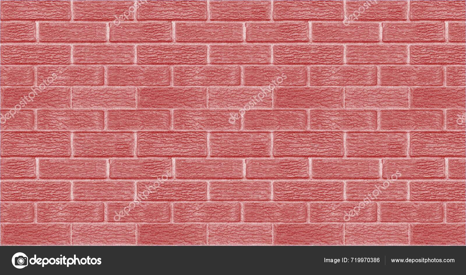 Ruby Red Brick Wall Texture Used Make Background Suitable Interior ...