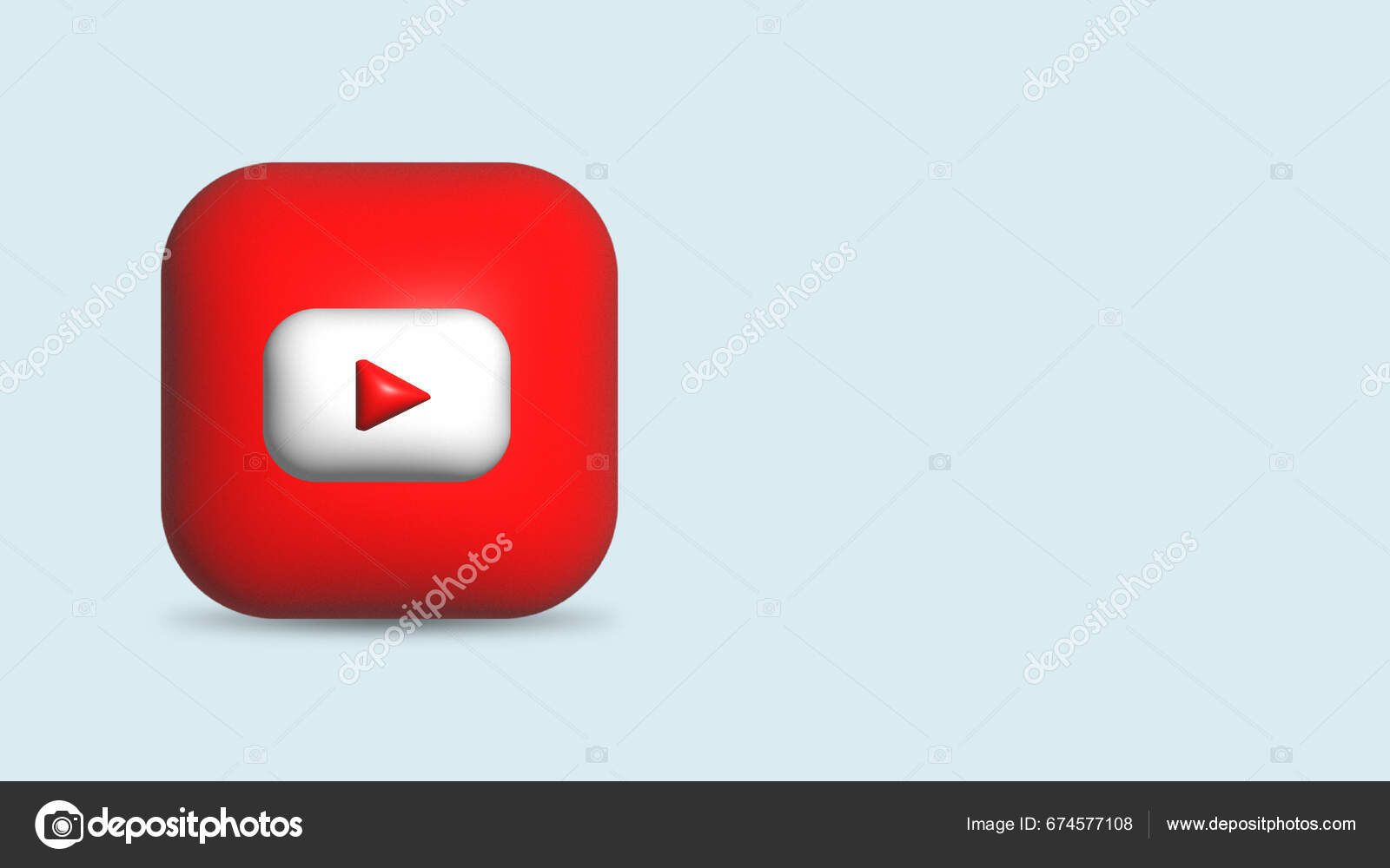 Surabaya Indonesia September 2023 Isolated Icon Youtube Logo Gradient ...
