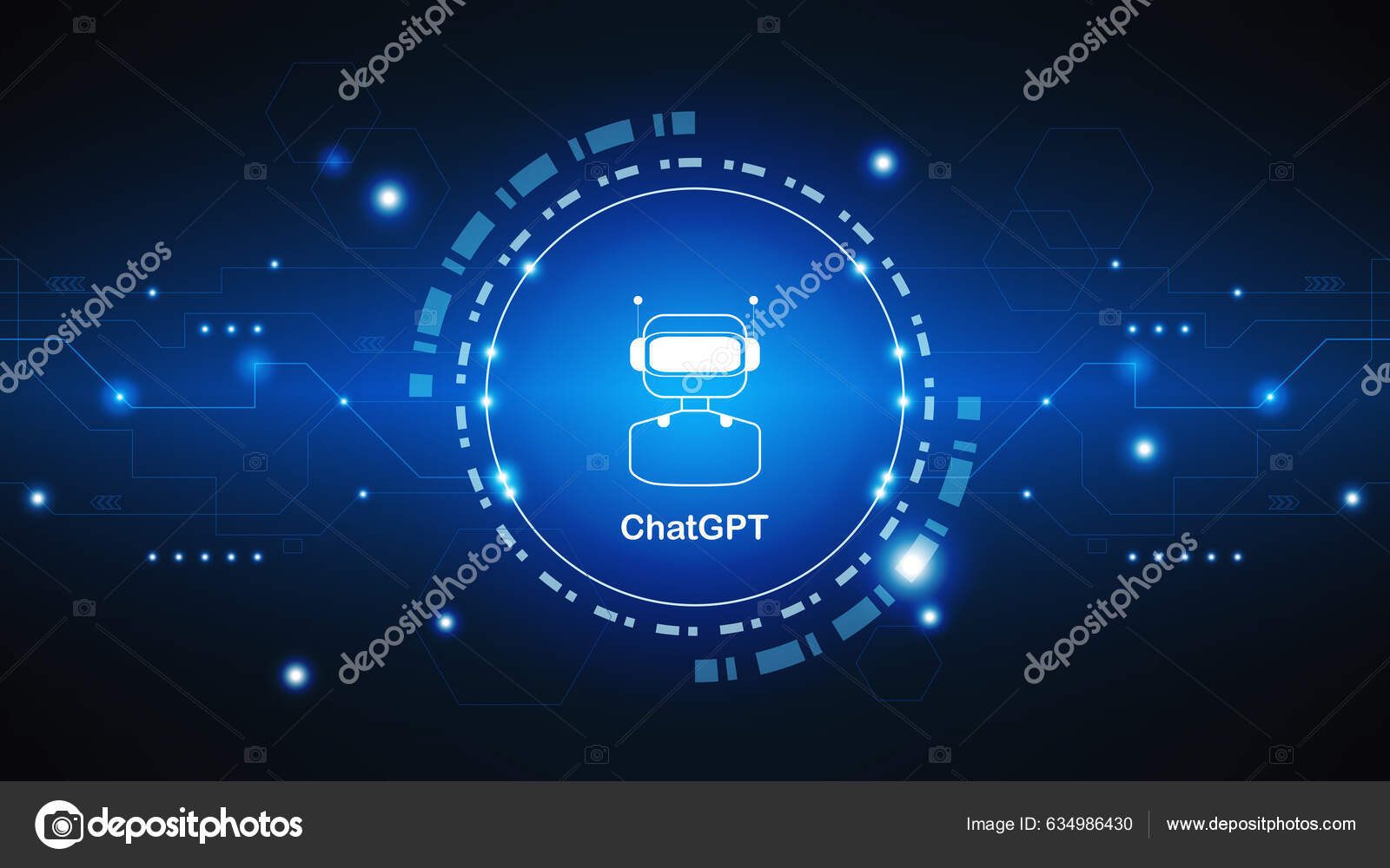 Chatgpt Artificial Intelligence Technology Hitech Concept Chat Gpt Smart Bot Stock Vector Image ...