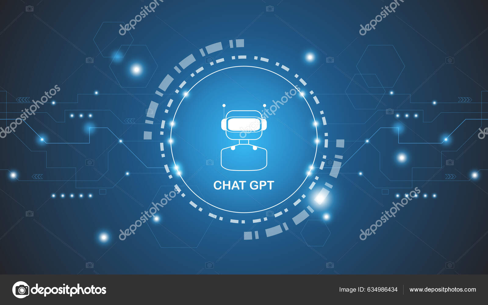 Chatgpt Artificial Intelligence Technology Hitech Concept Chat Gpt Smart Bot Stock Vector Image ...
