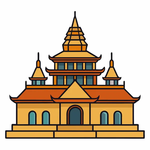 Kathmandu temple Vector Images | Depositphotos
