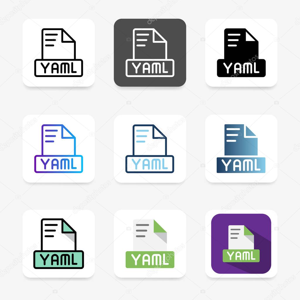 Establecer iconos de formato de archivo yaml. aclarar los tipos de ...