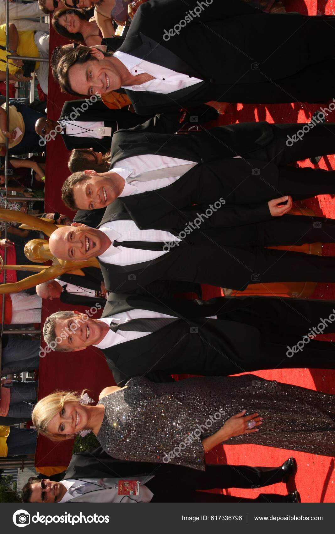 Heidi Klum Tom Bergeron Howie Mandel Ryan Seacrest Jeff Probst — Stock ...