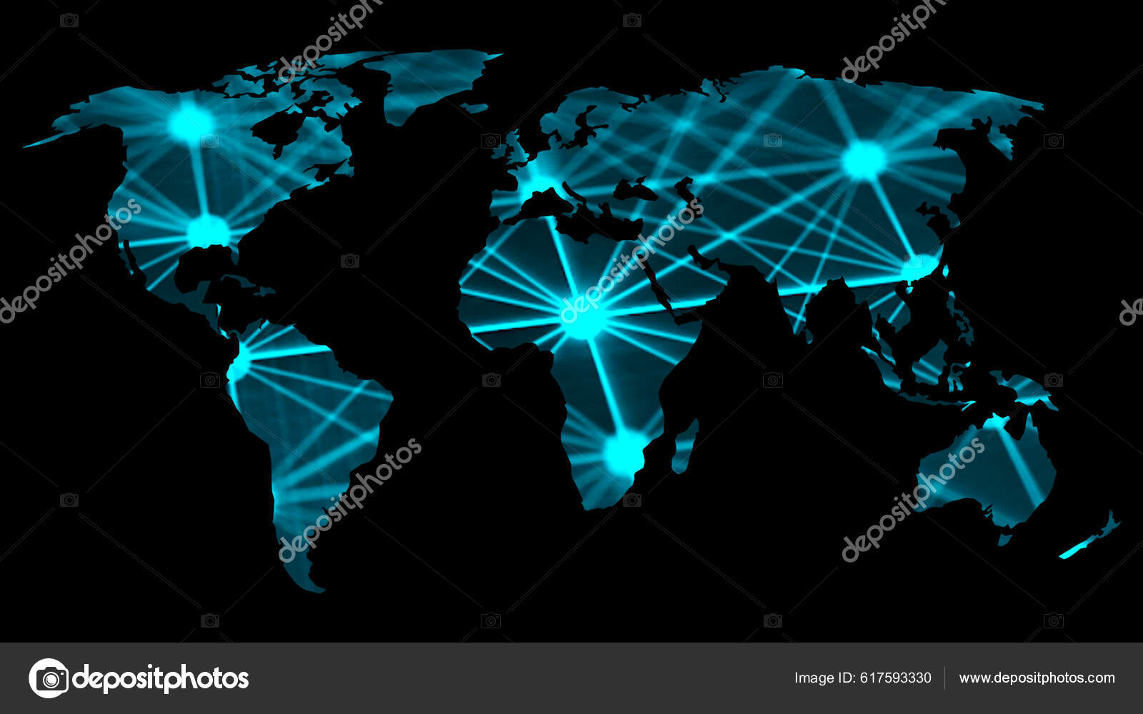 Abstract Background Futuristic World Map Technology Concept Backdrop ...