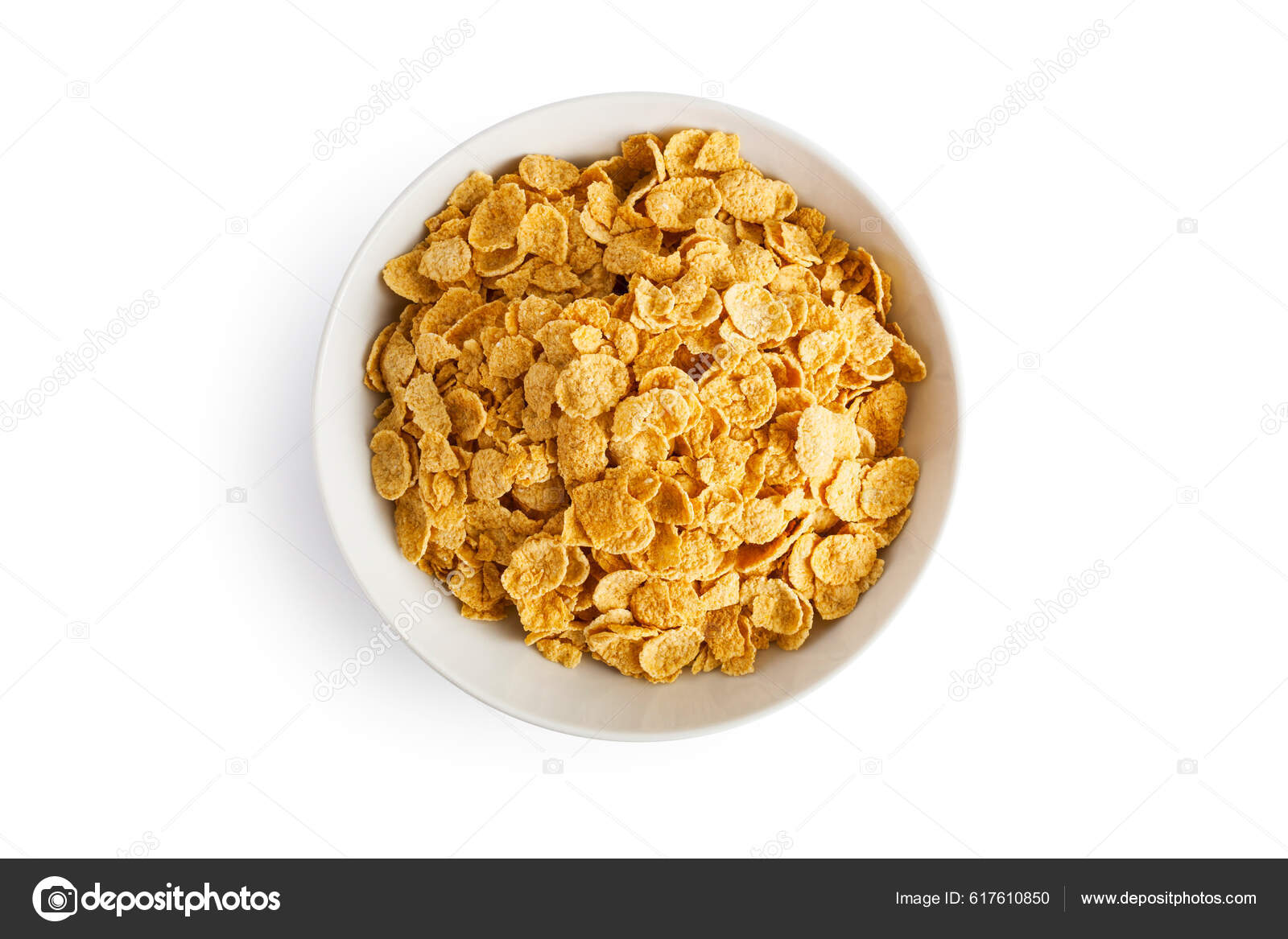 Corn Flakes Isolated Plate — Stock Photo © YAY_Images #617610850
