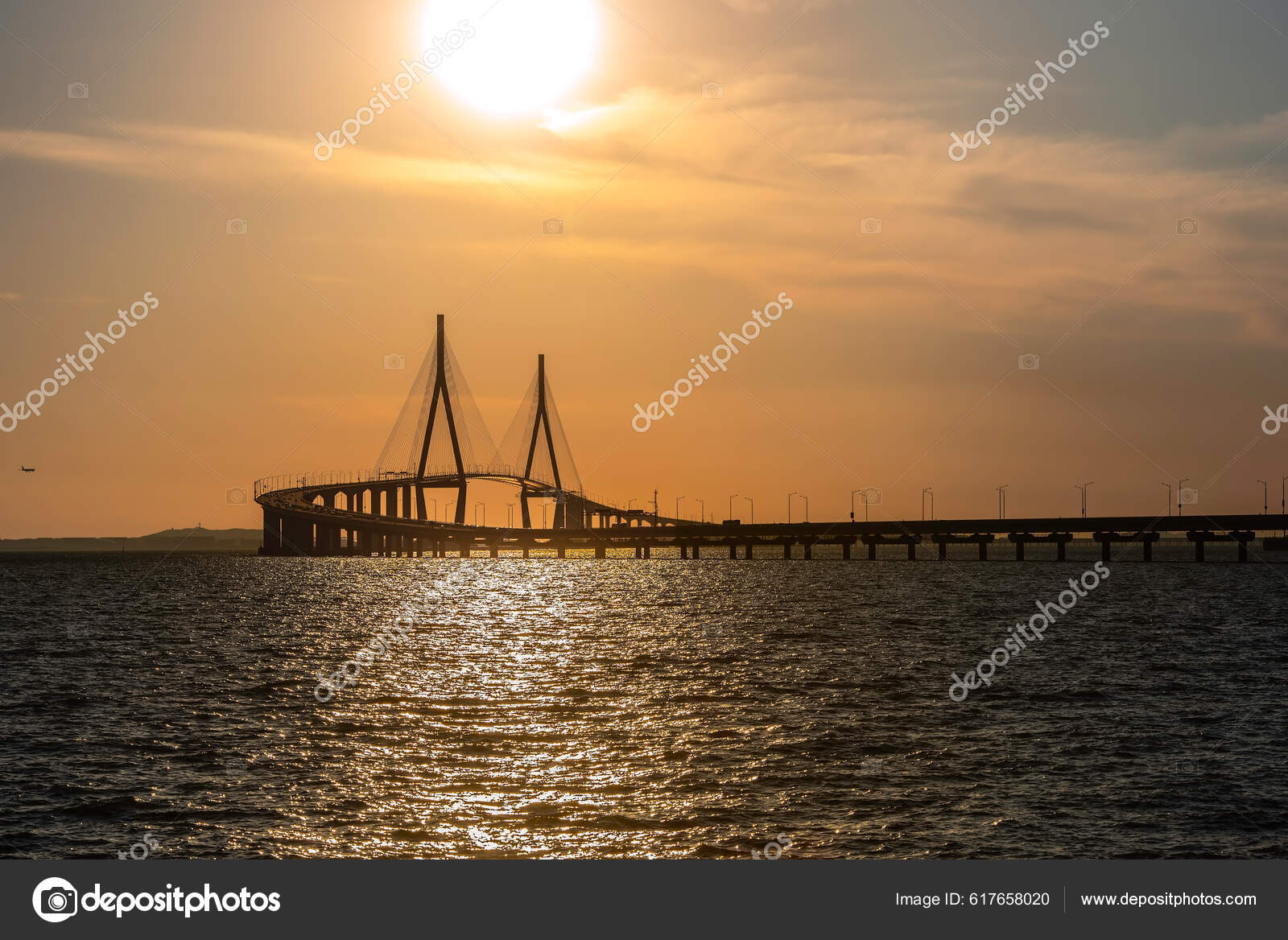 Sunset Incheon Bridge Inson Sea South Korea Stock Photo by ©YAY_Images ...