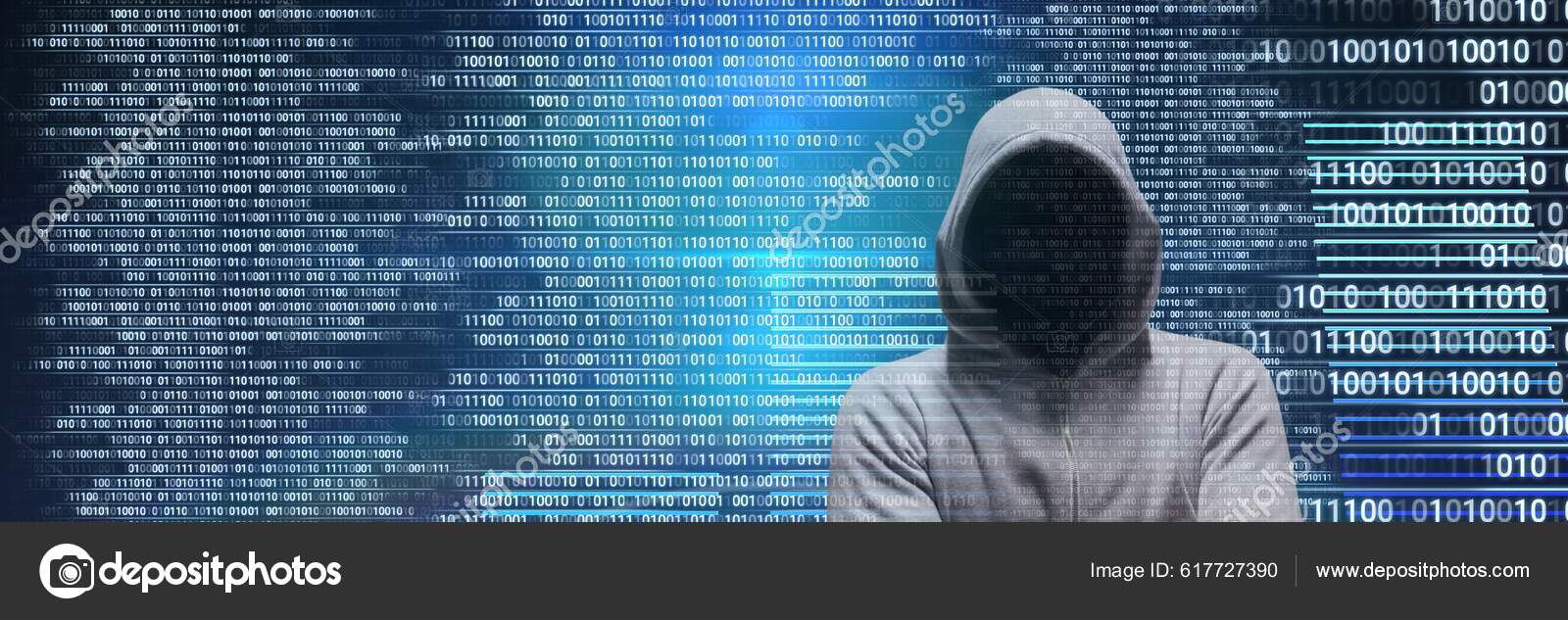 Anonymous Hacker Computer Code Binary Interface — Stock Photo © YAY_Images #617727390