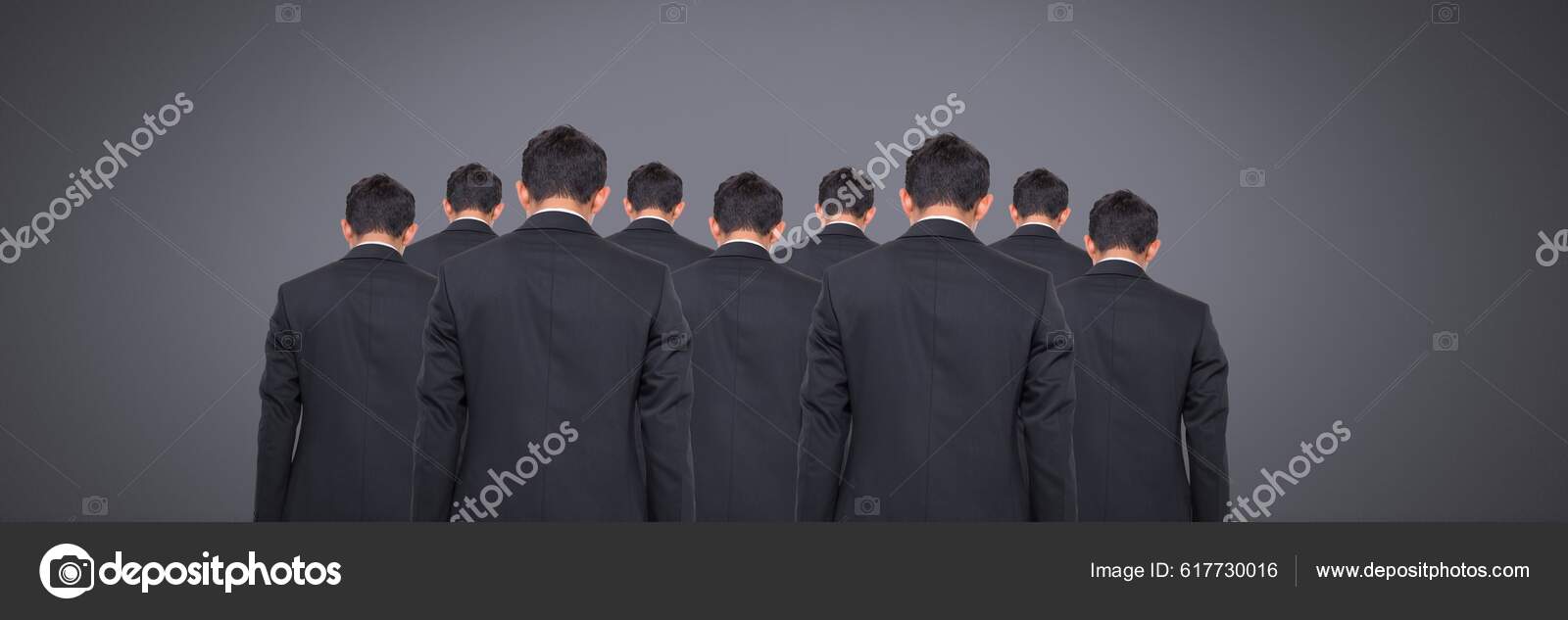 Clone Men Standing Group — Stock Photo © YAY_Images #617730016