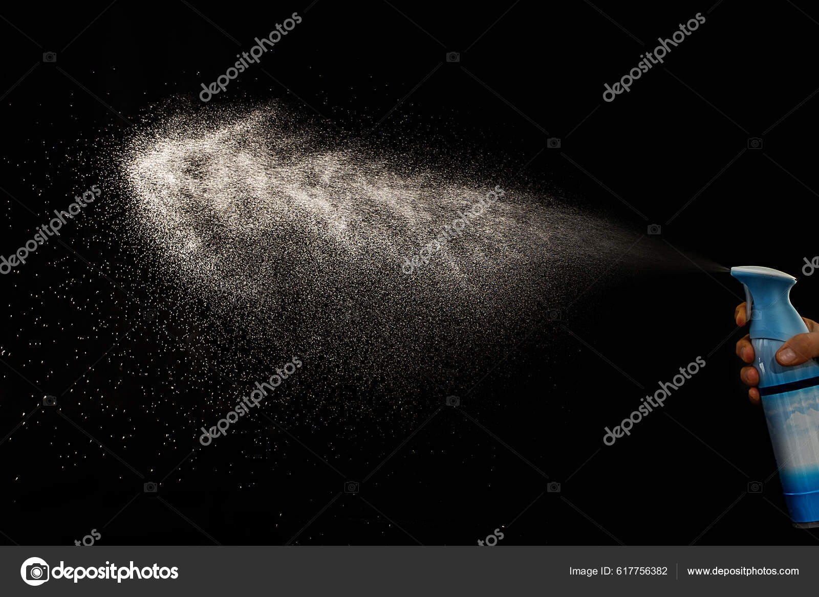 Spray Black Background Stock Photo by ©YAY_Images 617756382