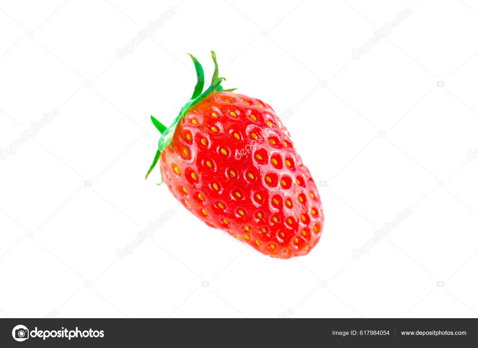 Single Strawberry Isolated White — Stock Photo © YAY_Images #617984054