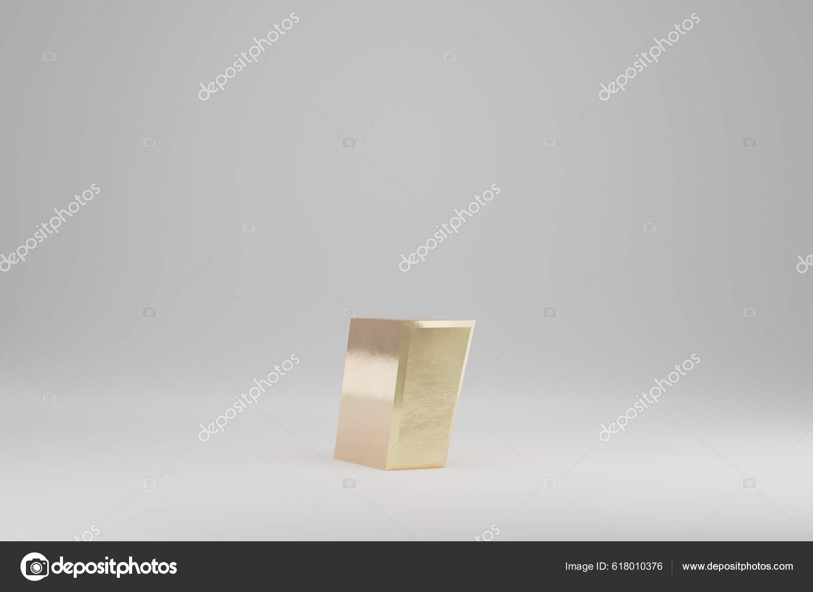 Gold Coma Symbol Golden Sign Isolated White Background Rendered Font ...