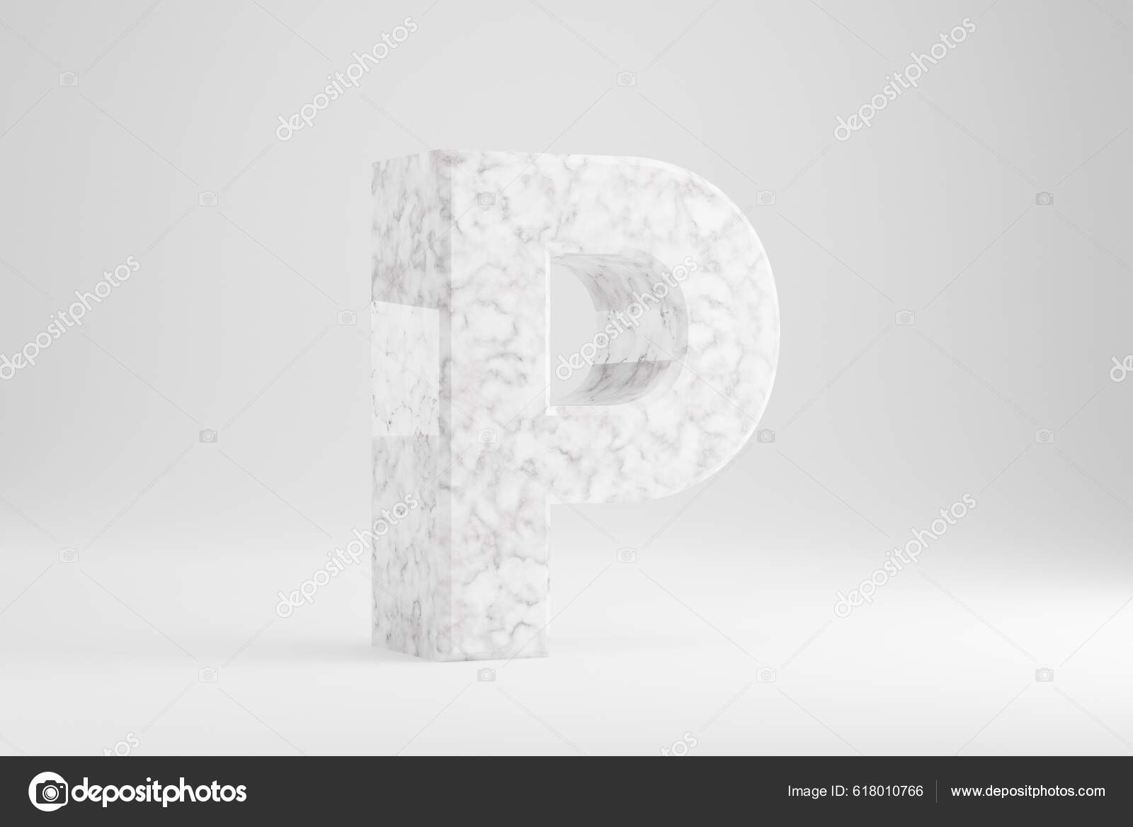 Marble Letter Uppercase White Marble Letter Isolated White Background ...