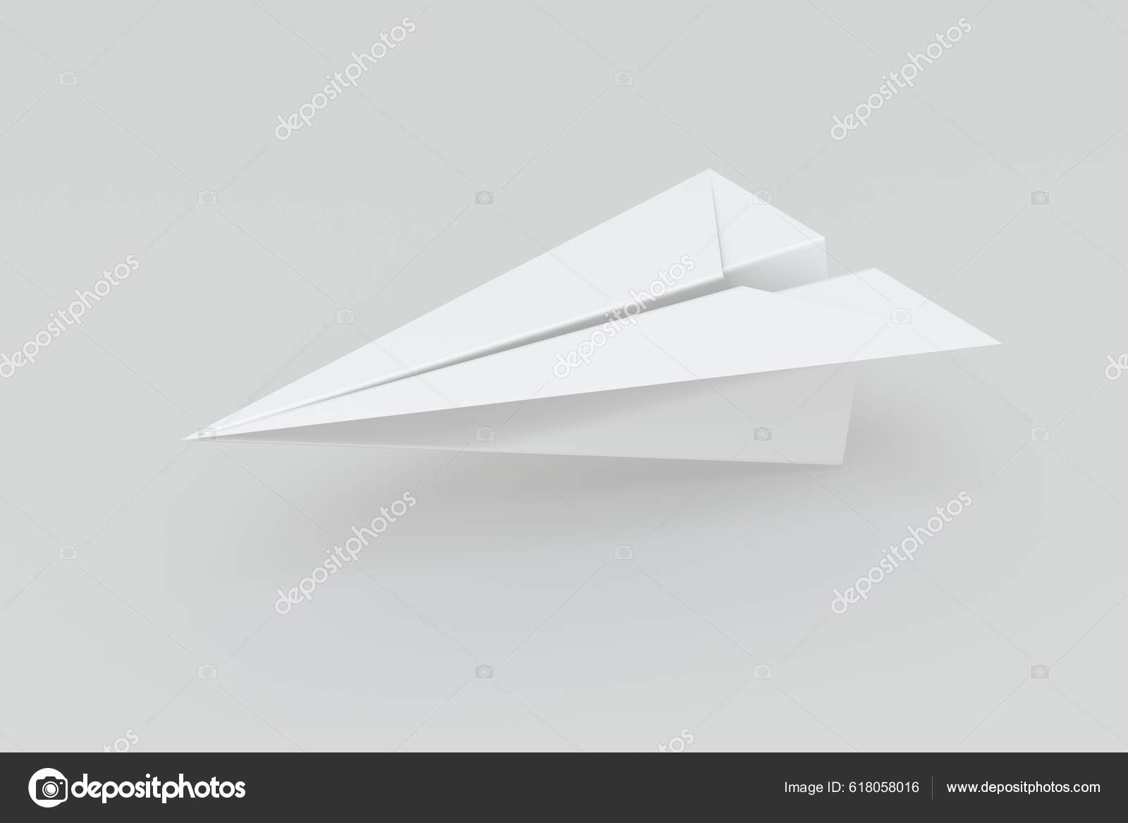 White Paper Plane White Background Rendering — Stock Photo © YAY_Images ...