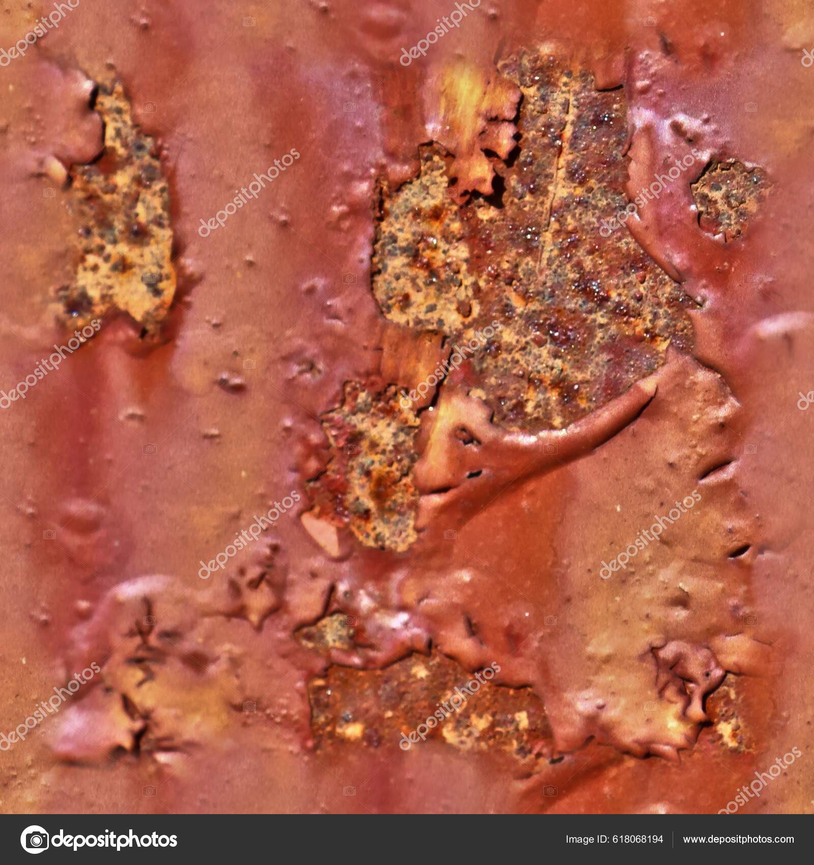 Photo Realistic Seamless Texture Pattern Rusty Metal Surfaces — Stock ...