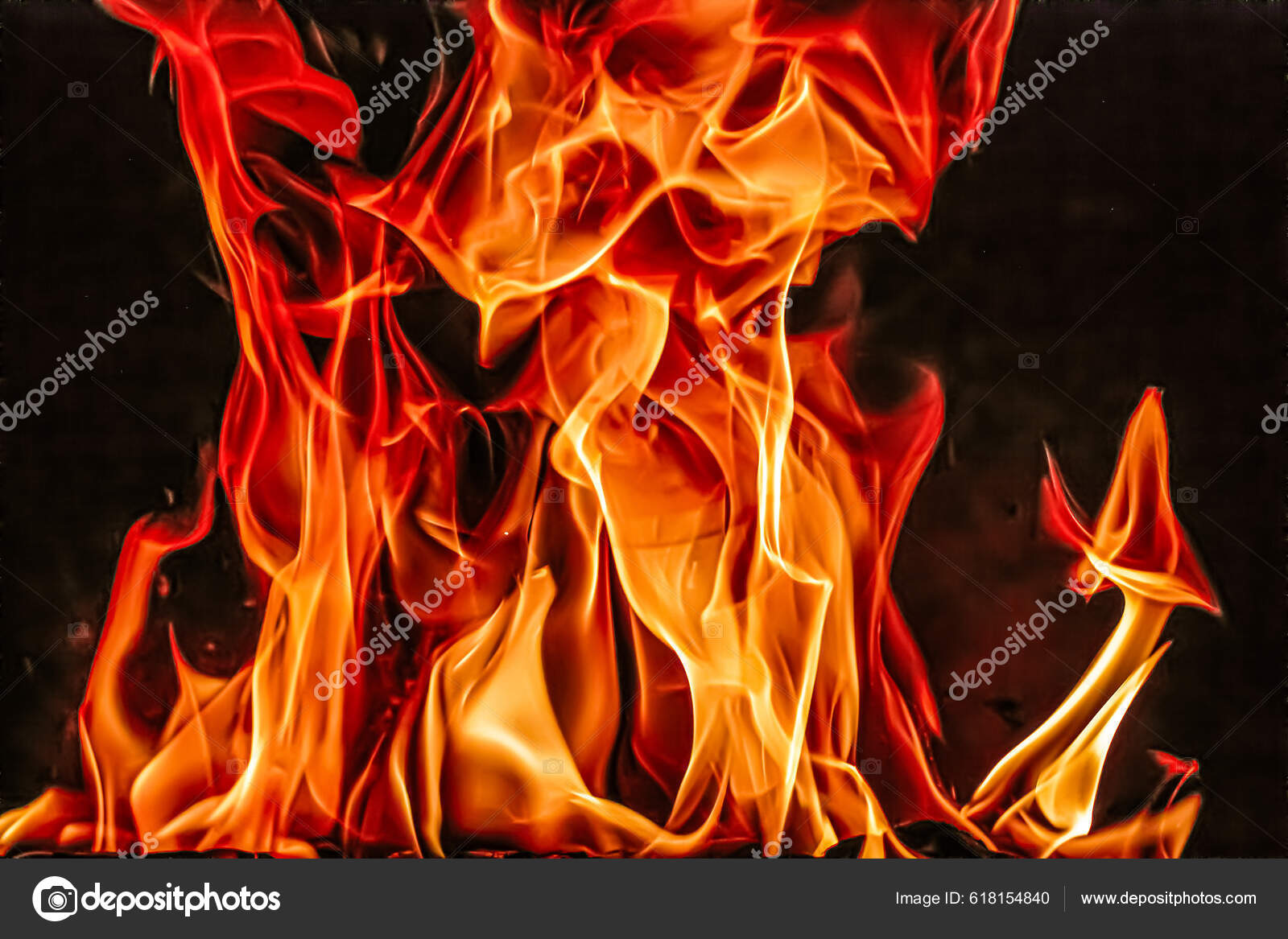 Red Fire Flames Nature Element Abstract Background — Stock Photo © YAY ...