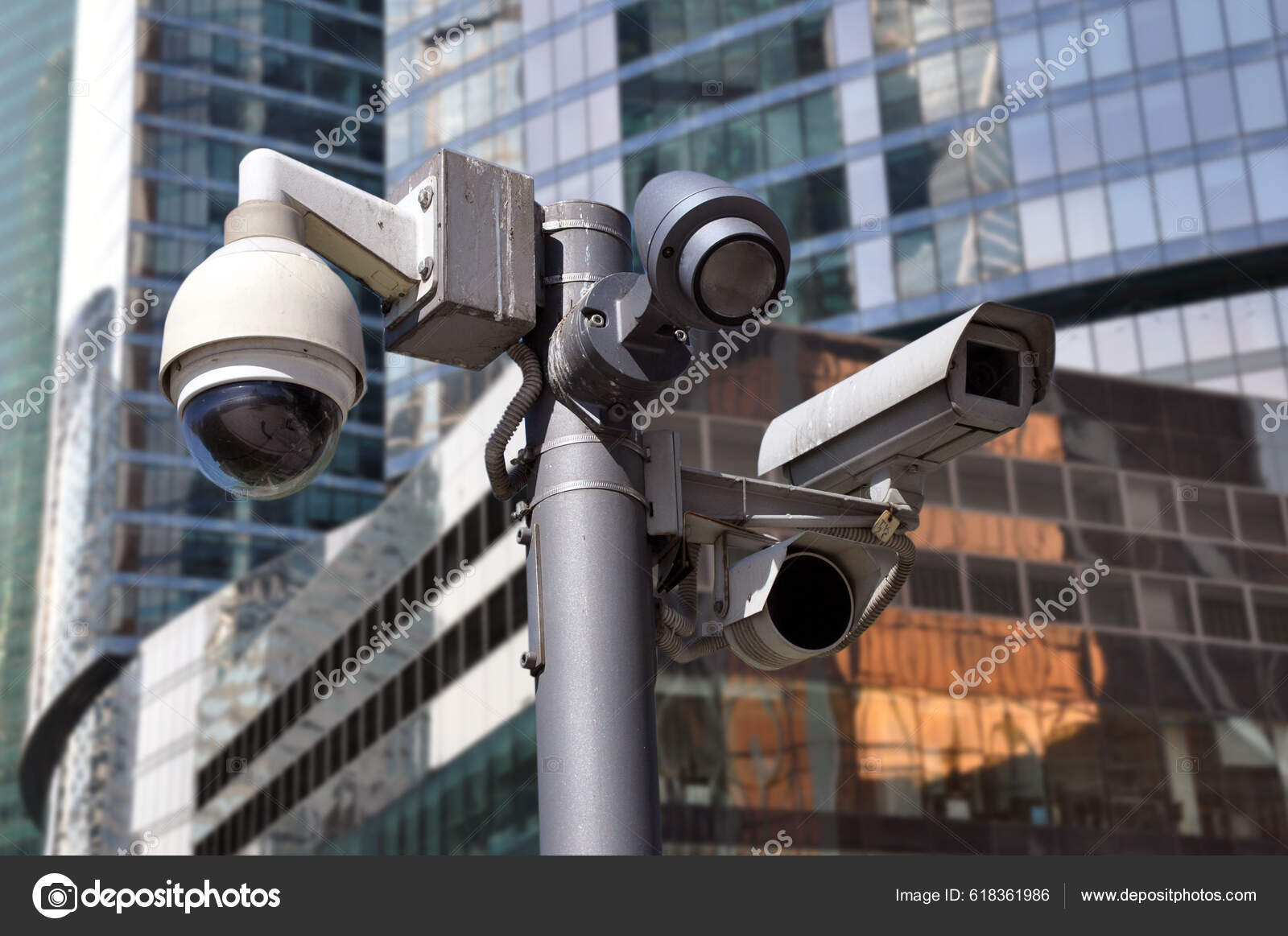 Closed Circuit Camera Multi Angle Cctv System Security — Stock Photo ...