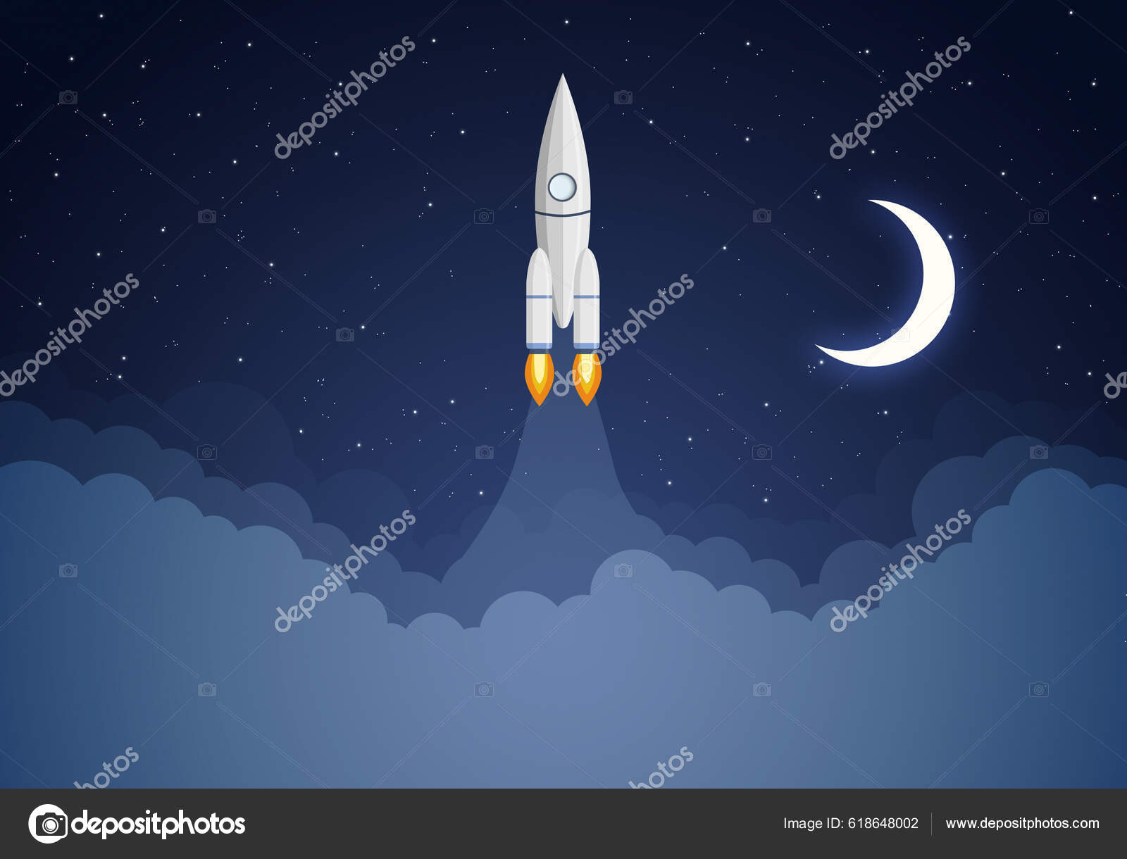 Rocket Takes Outer Space — Stock Photo © YAY_Images #618648002