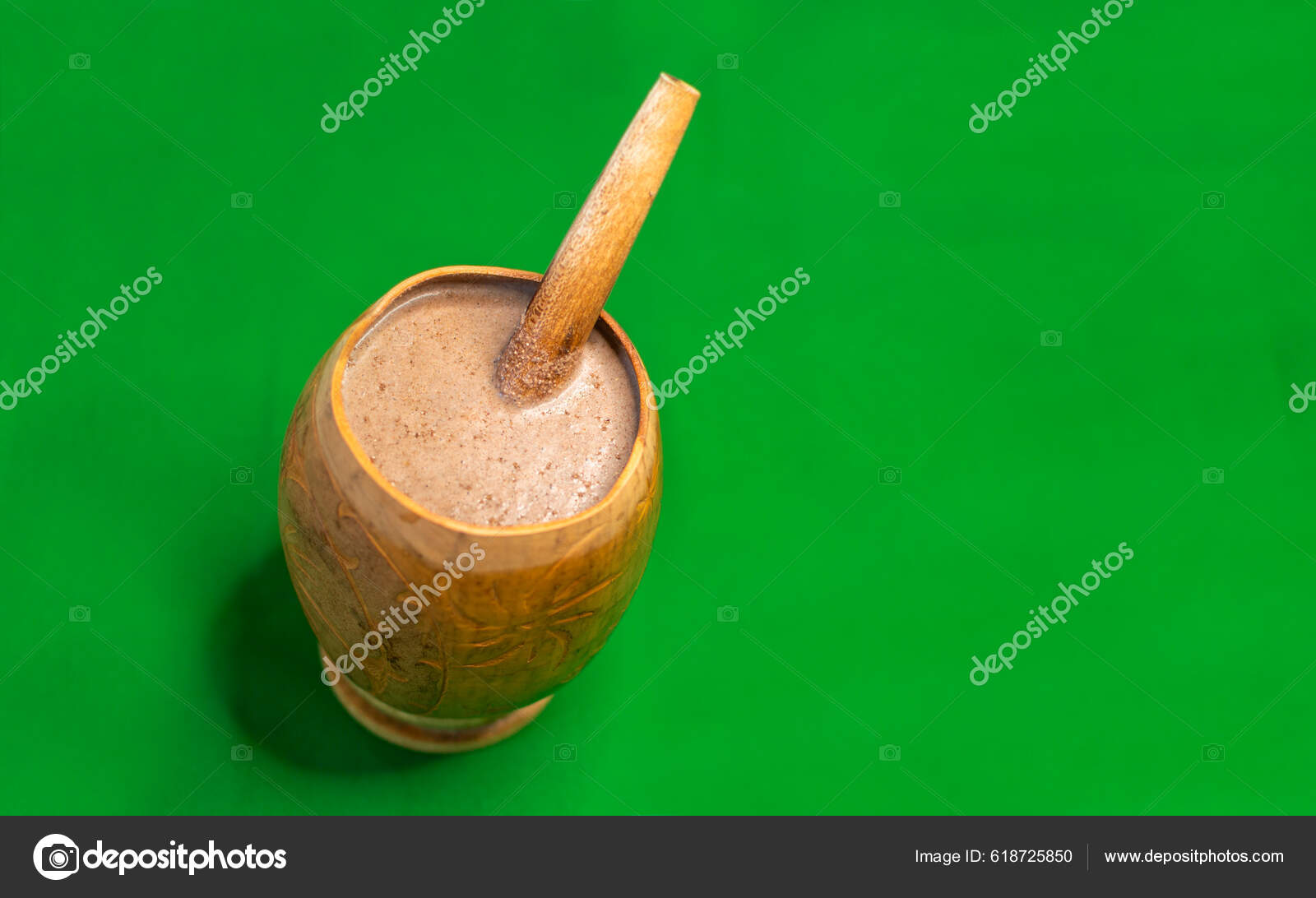 Pinolillo Drink Table Background Nicaraguan Pinolillo Drink Stock Photo ...