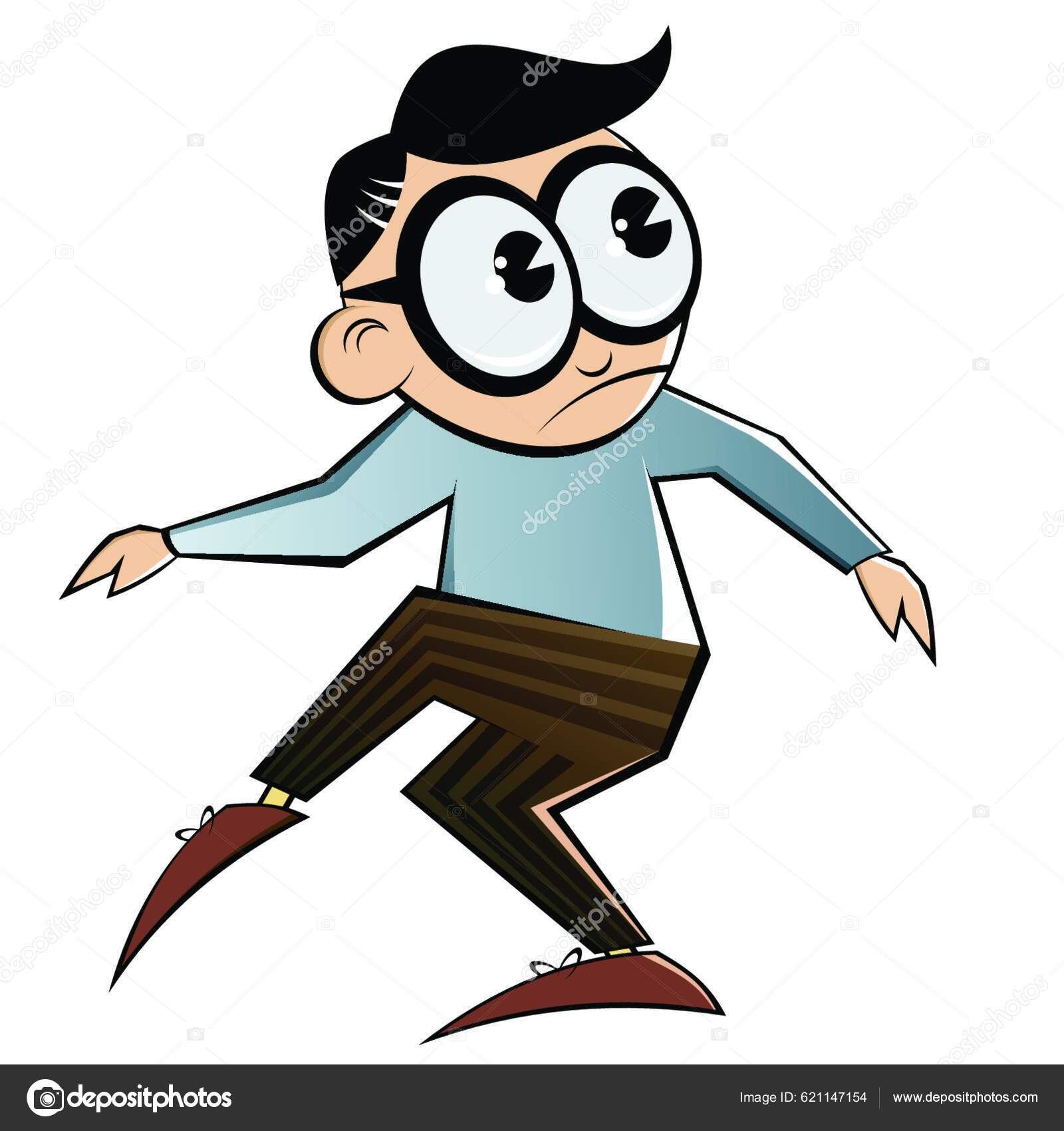 Esgueirar Desenho Animado Homem Vetor Ilustração Vetor de stock de ©YAY ...