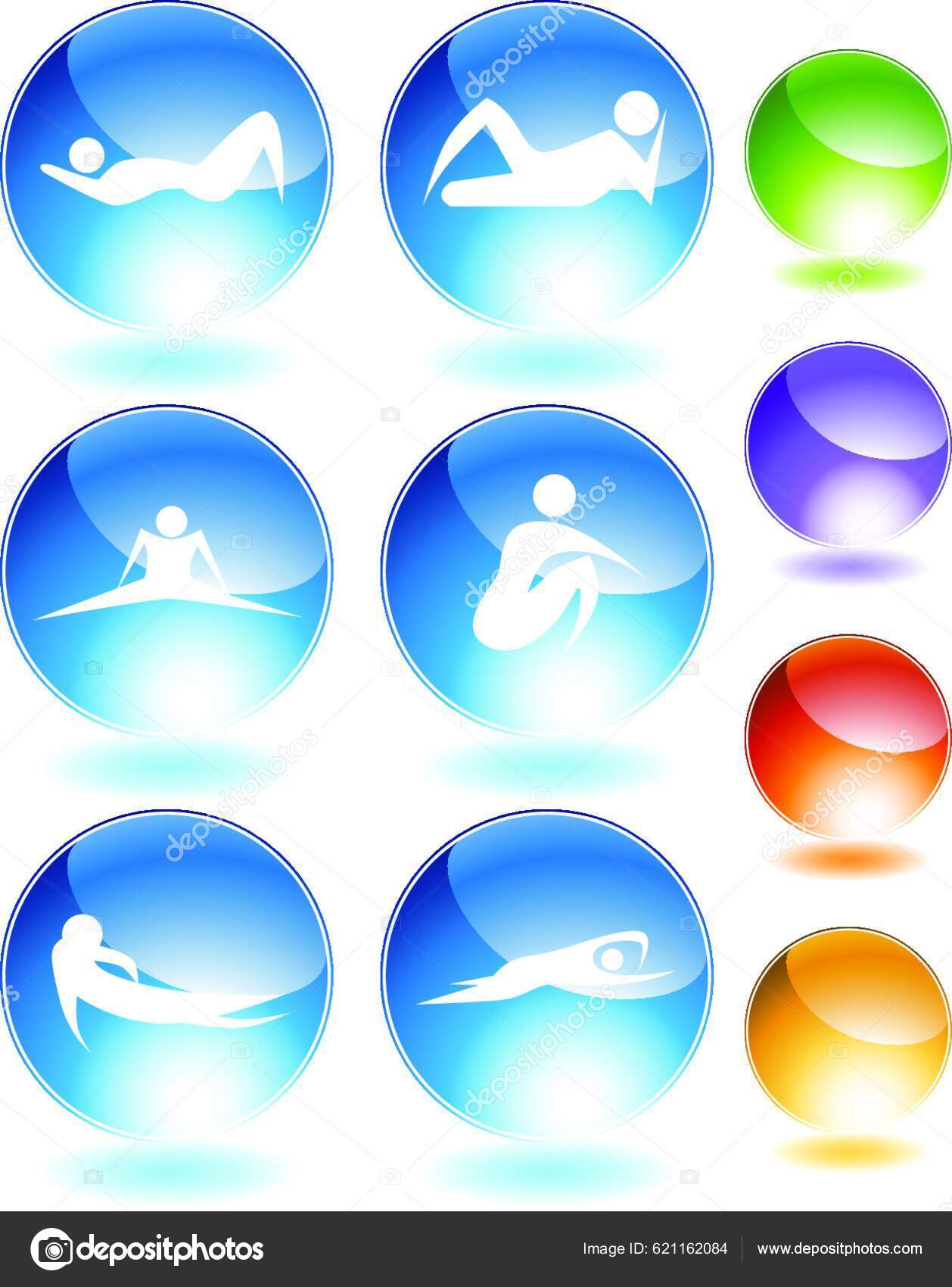 Exercise Stick Figure Set Stock Vector by ©YAY_Images 621162084