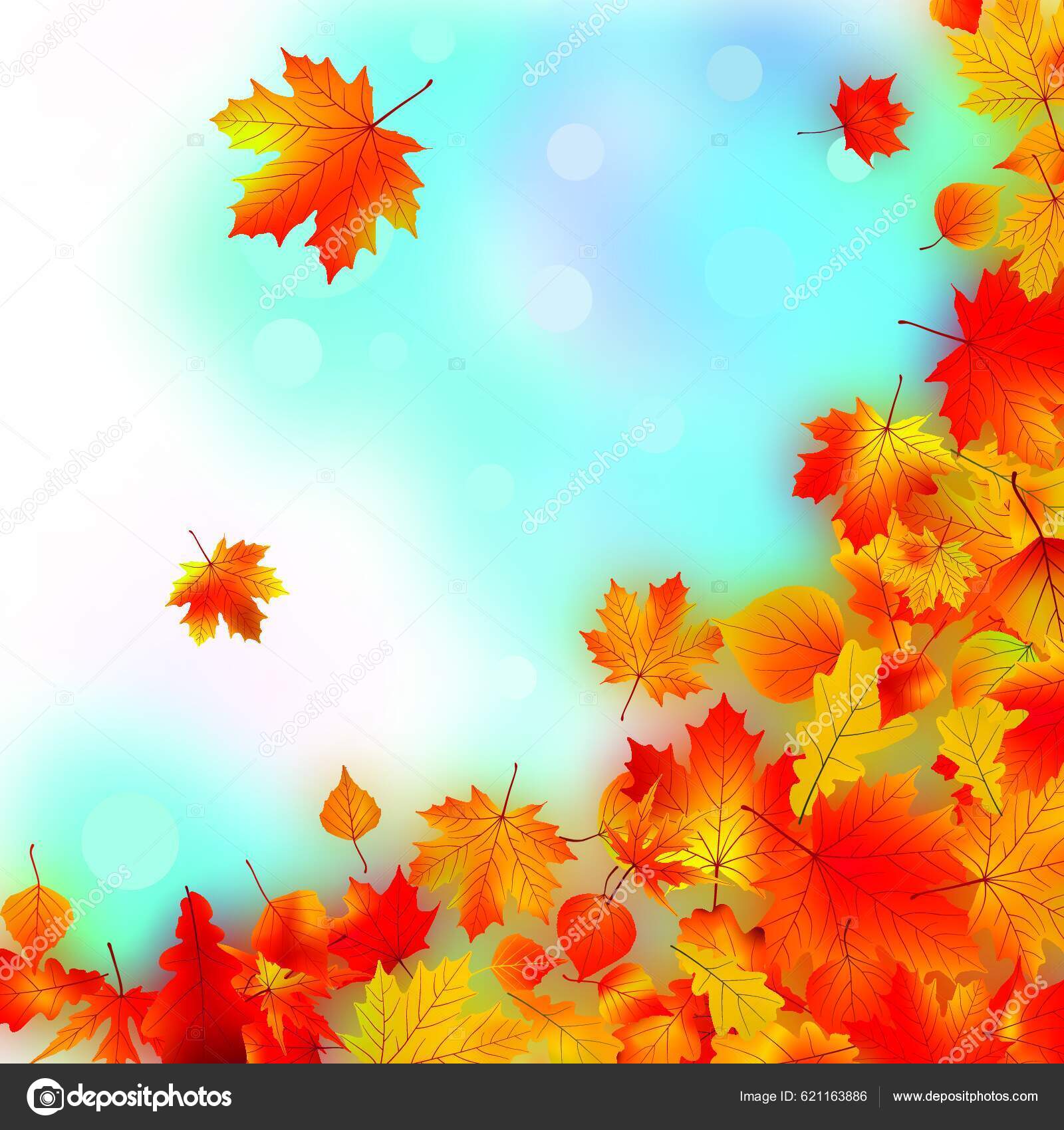 Falling Fall Leaves Graphic Vector Illustration Stock Vector by ©YAY ...