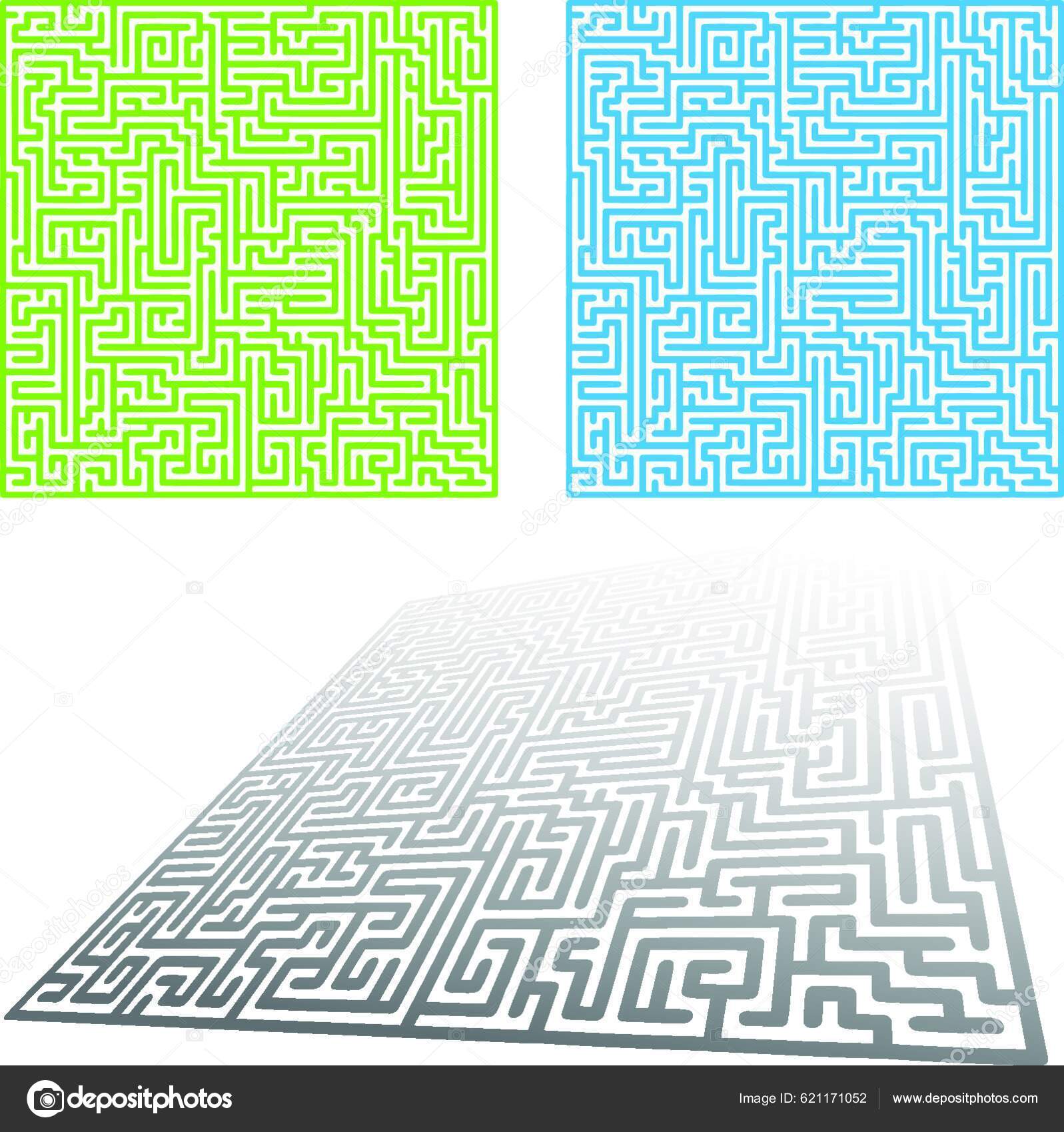 Laberinto Laberinto Ilustración Simple Web Vector de stock #621171052 ...