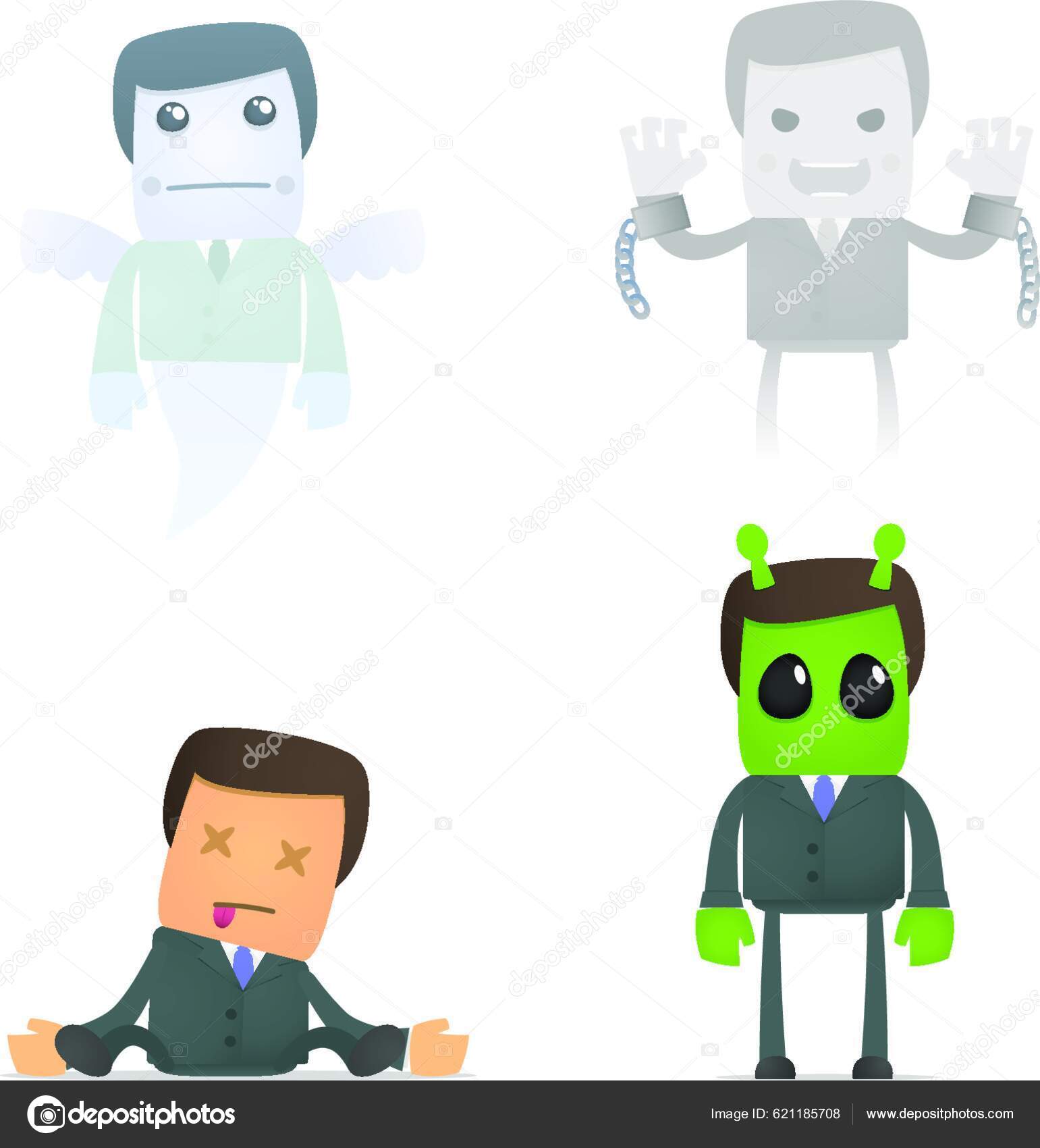Dead Cartoon Businessman Vector Illustration Stock Vector by ©YAY ...