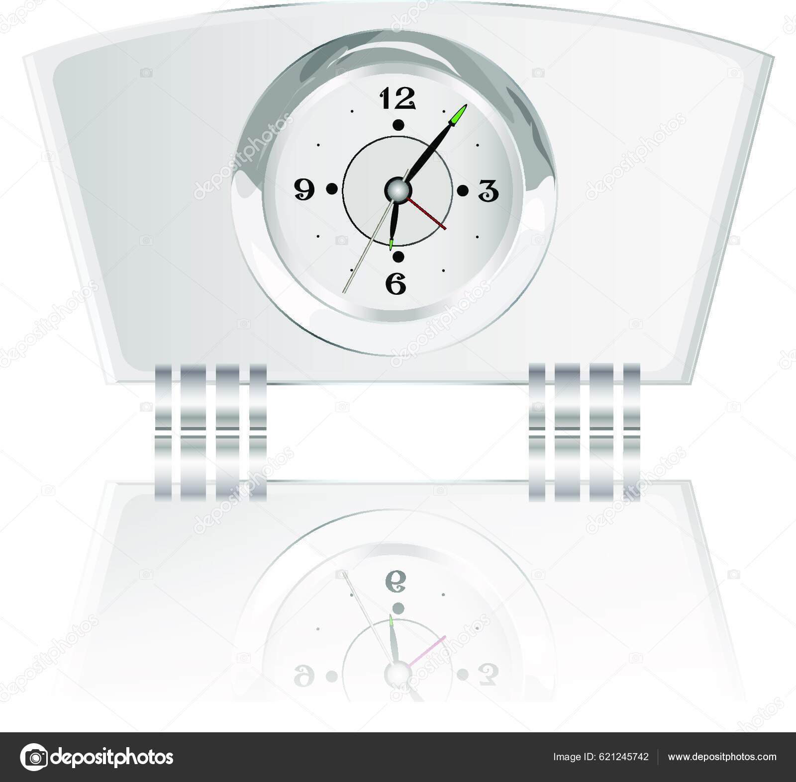 Modern Clocks Glass Stock Vector by ©YAY_Images 621245742