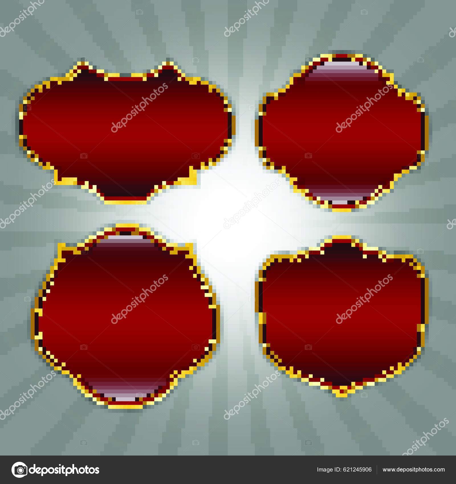 Red Ornate Retro Frames Stock Vector by ©YAY_Images 621245906