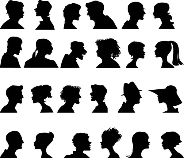 People profiles, graphic vector illustration - Stock Image - Everypixel