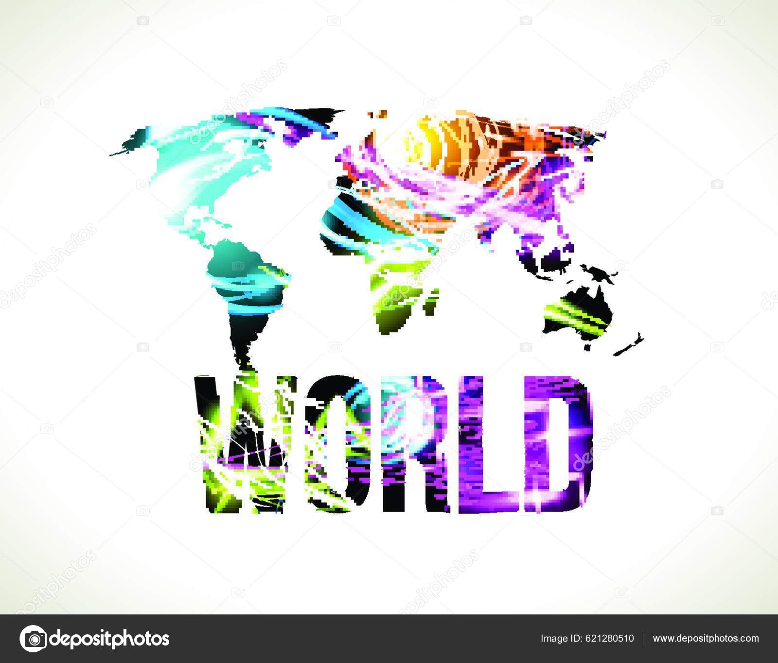 World Map Vector Illustration Stock Vector by ©YAY_Images 621280510