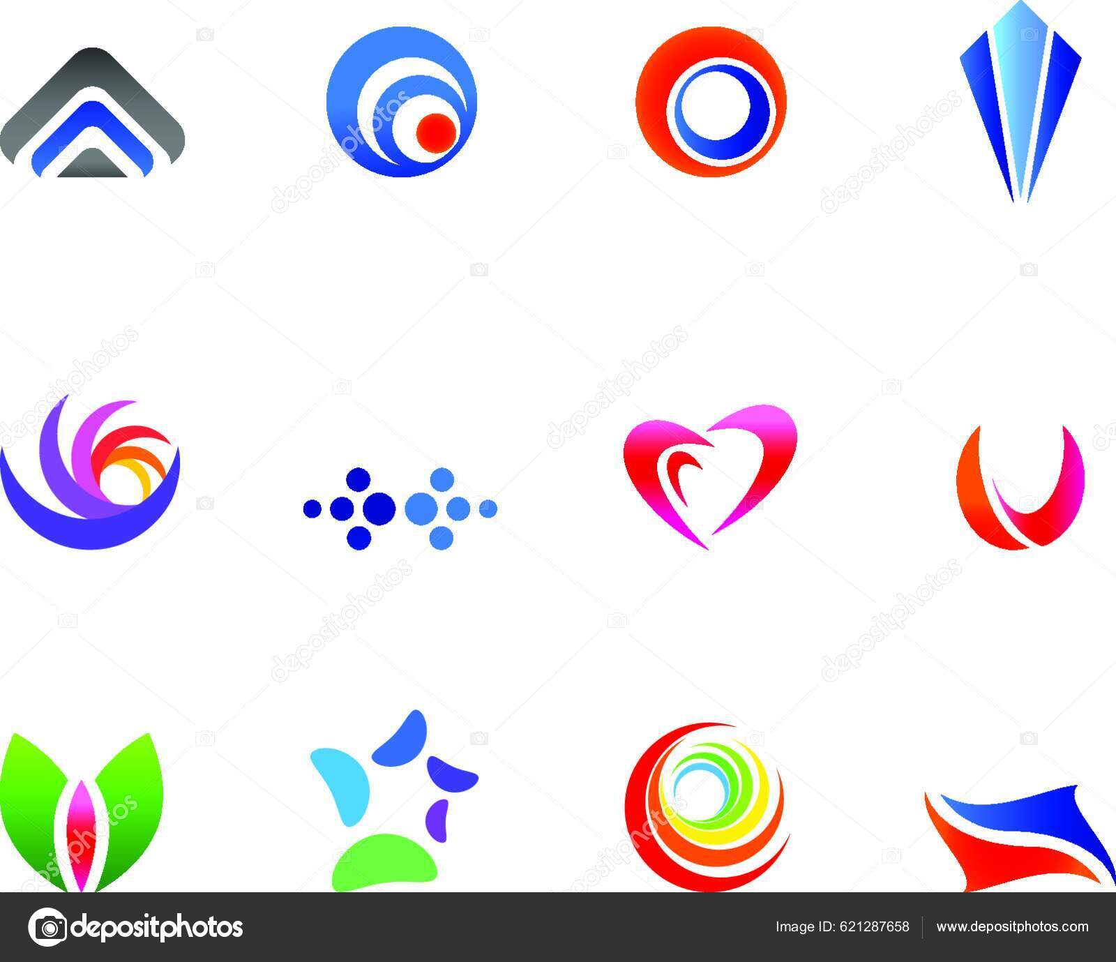 Símbolos Vectoriales Colores Conjunto Vector de stock por ©YAY_Images ...