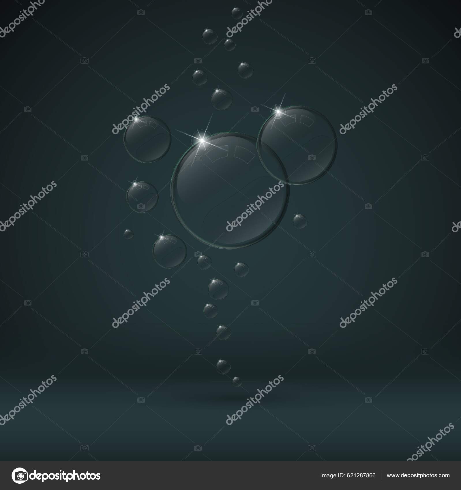Bubbles Gray Background Stock Vector by ©YAY_Images 621287866