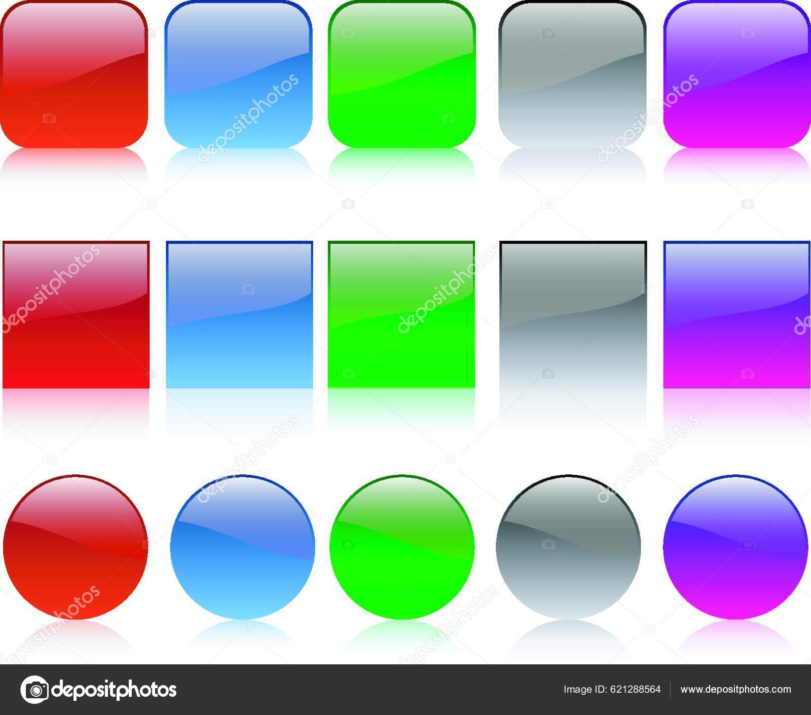Web Buttons Vector Illustration Stock Vector by ©YAY_Images 621288564