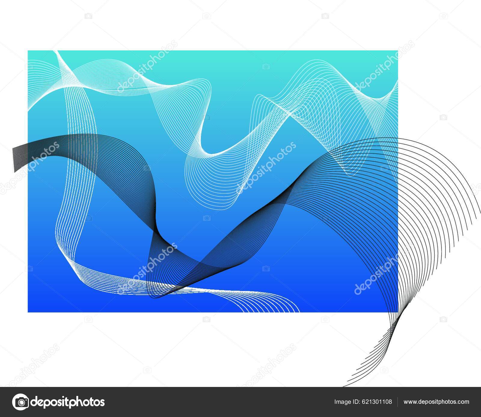 Illustration Modern Blue Wallpaper Stock Vector by ©YAY_Images 621301108