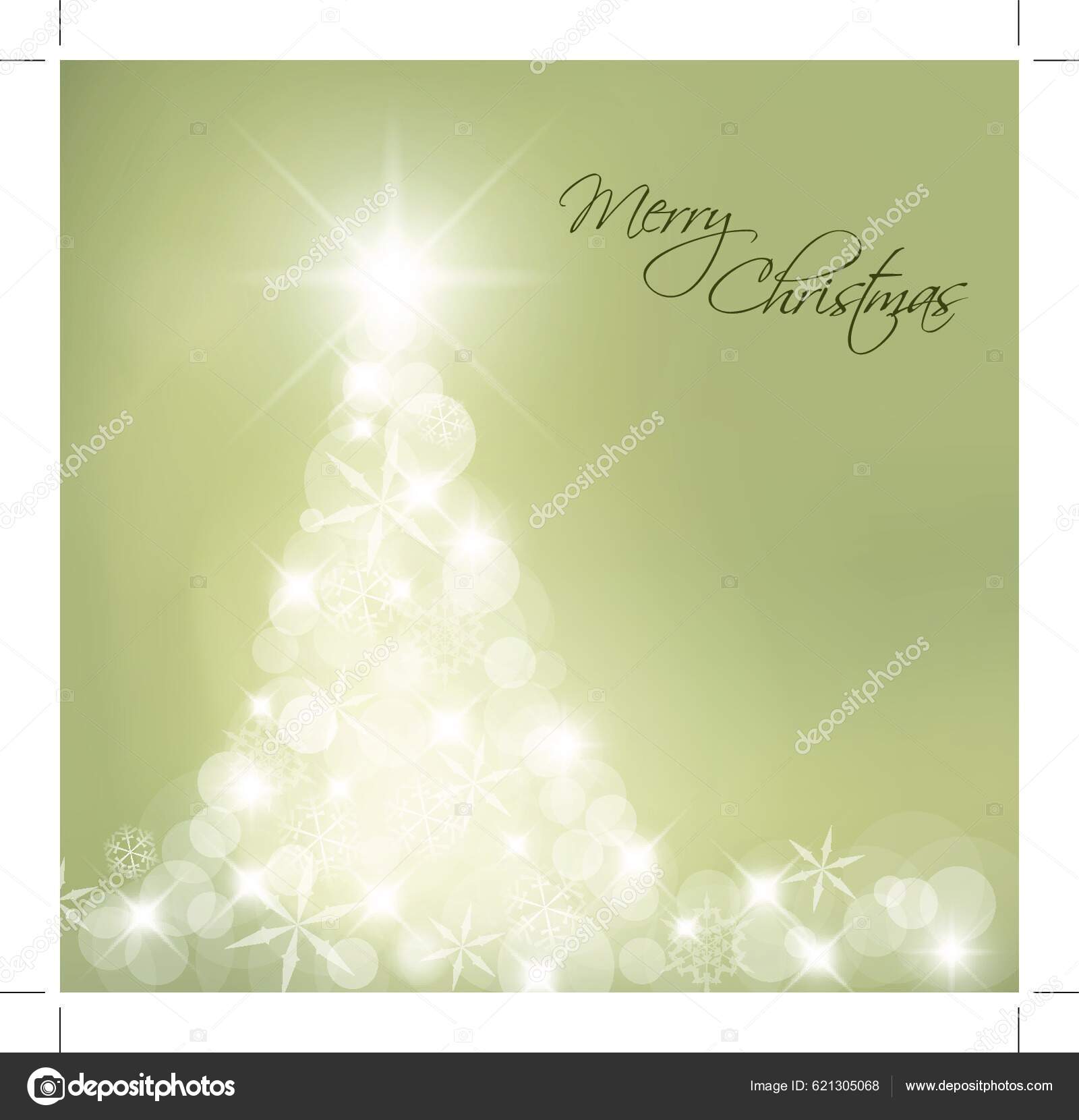 Beautiful Christmas Tree Vector Illustration Stock Vector by ©YAY ...